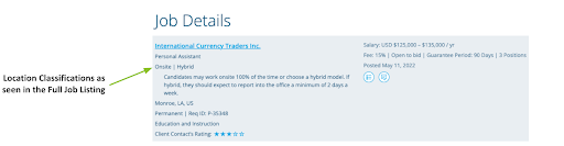 Sourcing for Jobs with Multiple Locations and Non-Traditional Location ...